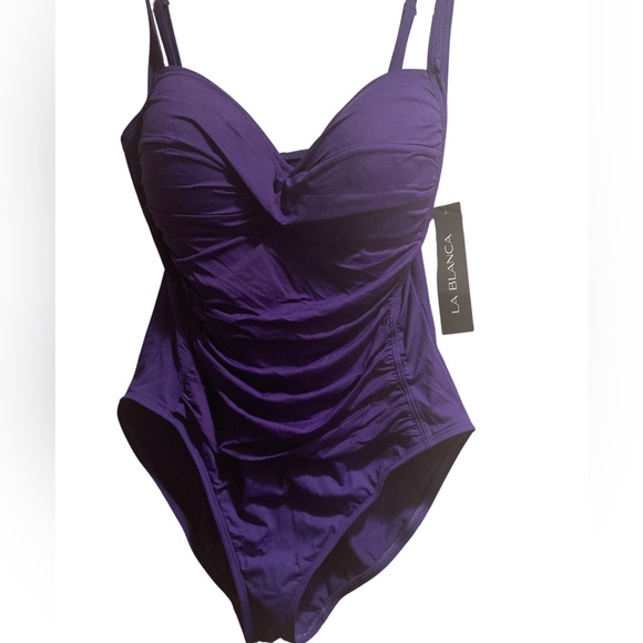 La Blanca | Swim | La Blanca Purple One Piece Swimming Suit Nwt | Poshmark